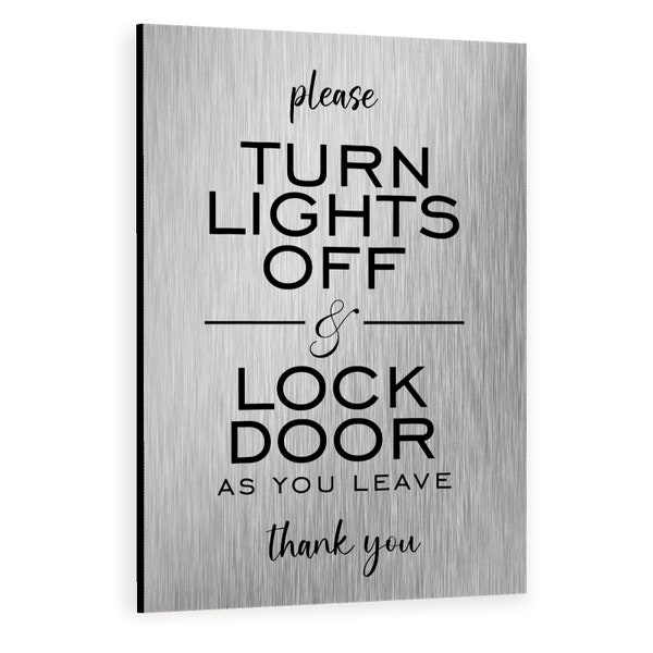 Turn off Lights Sign - Etsy