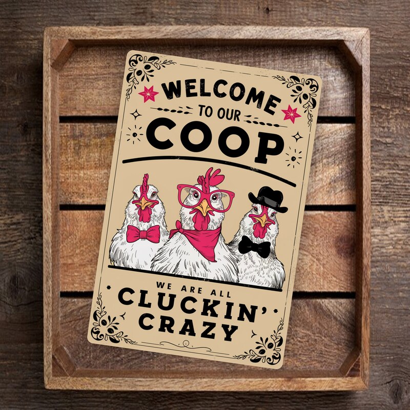 Chicken Coop Sign - Etsy