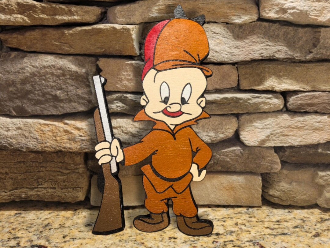 ELMER FUD Freestanding Hand- Painted Wooden Decor With Magnetic Back ...