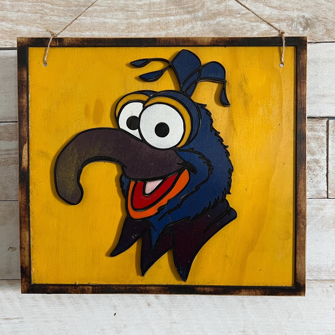 GONZO Muppet Layered Hand-painted Framed Wooden Sign - the Muppets ...