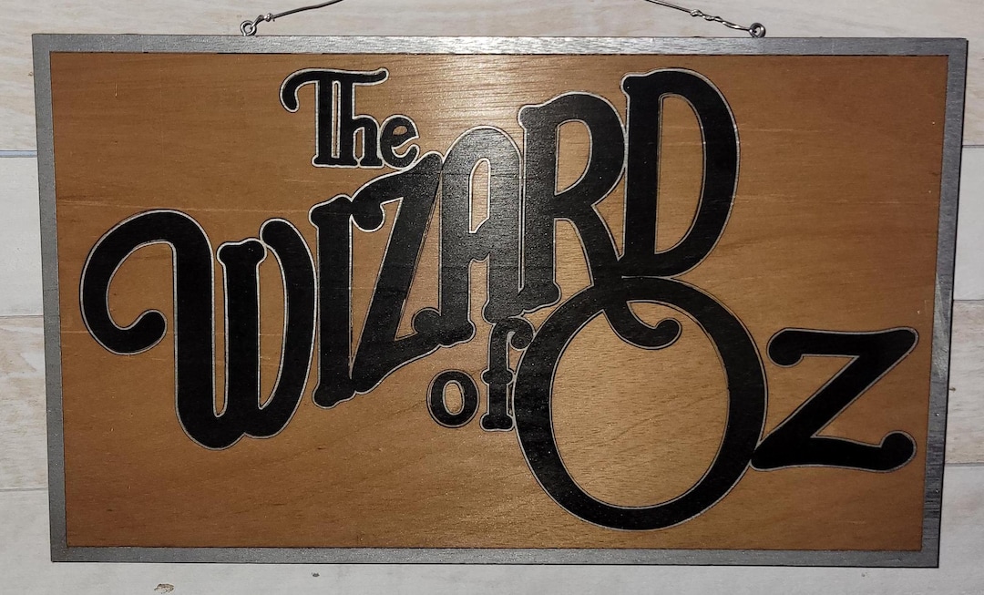 Wizard of Oz Wooden Sign - Etsy