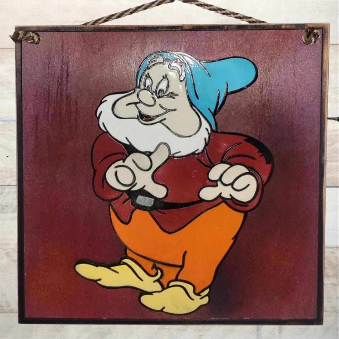 HAPPY DWARF Wooden Sign - Etsy