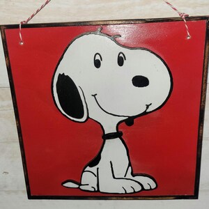 SNOOPY Layered Hand-painted Framed Wooden Sign - Charlie Brown Decor ...