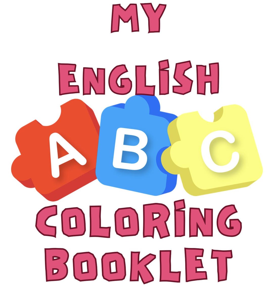 English Alphabet Coloring Book for Kids: "my English Coloring Booklet ...