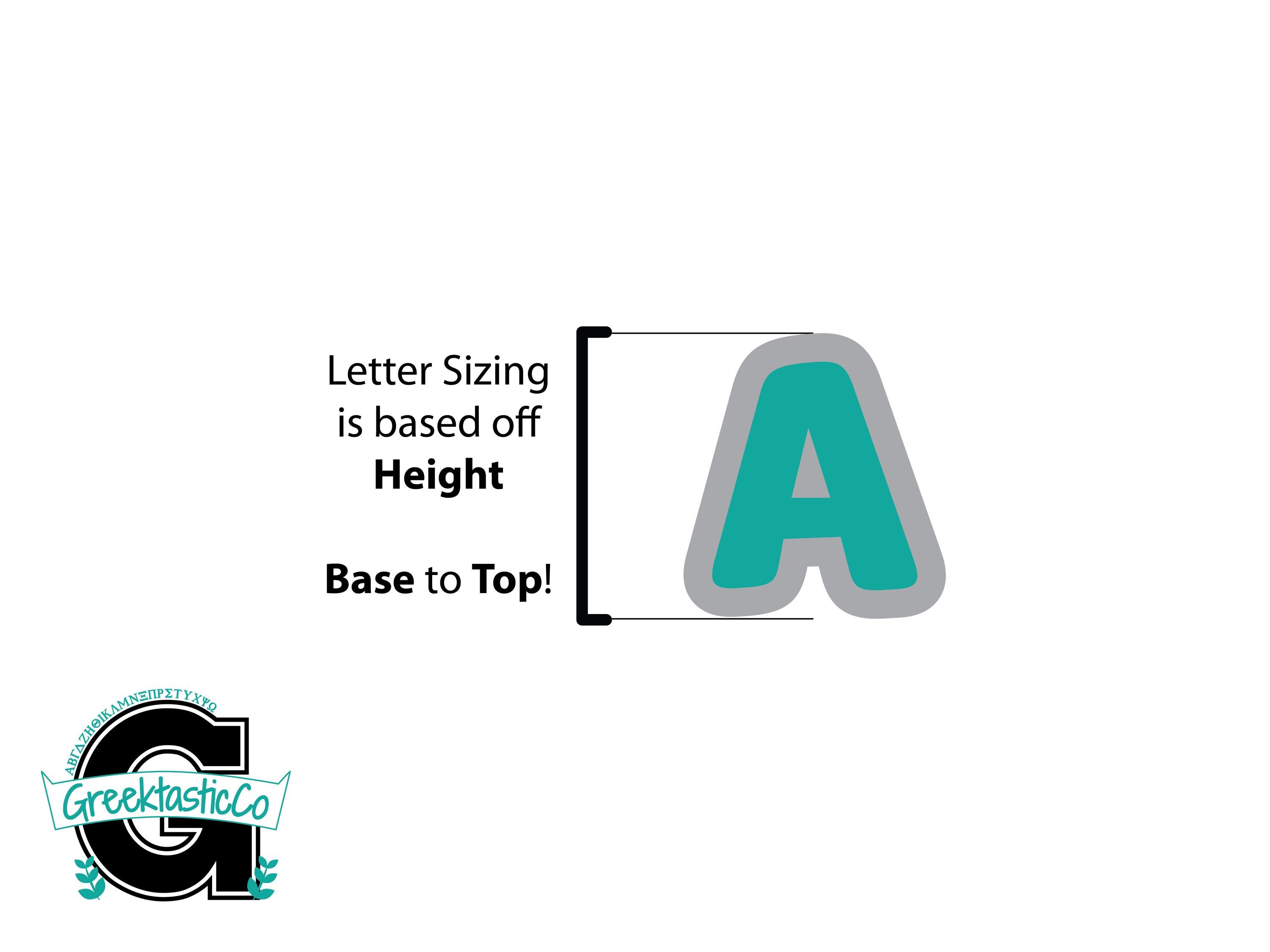 Unfinished Double Layer Wood Letters | Greek Alphabet & English ...