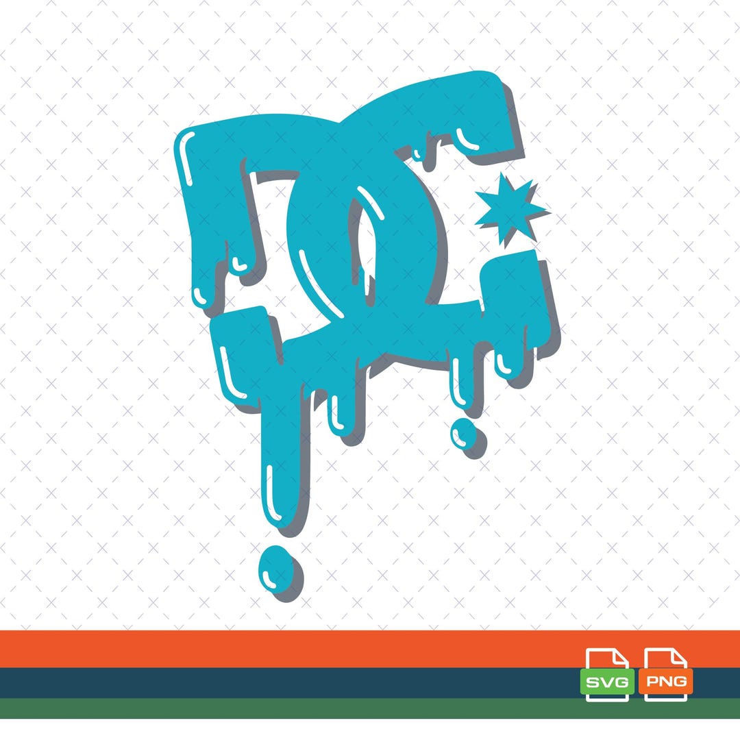 DC Shoe Dripping SVG PNG Files - Etsy