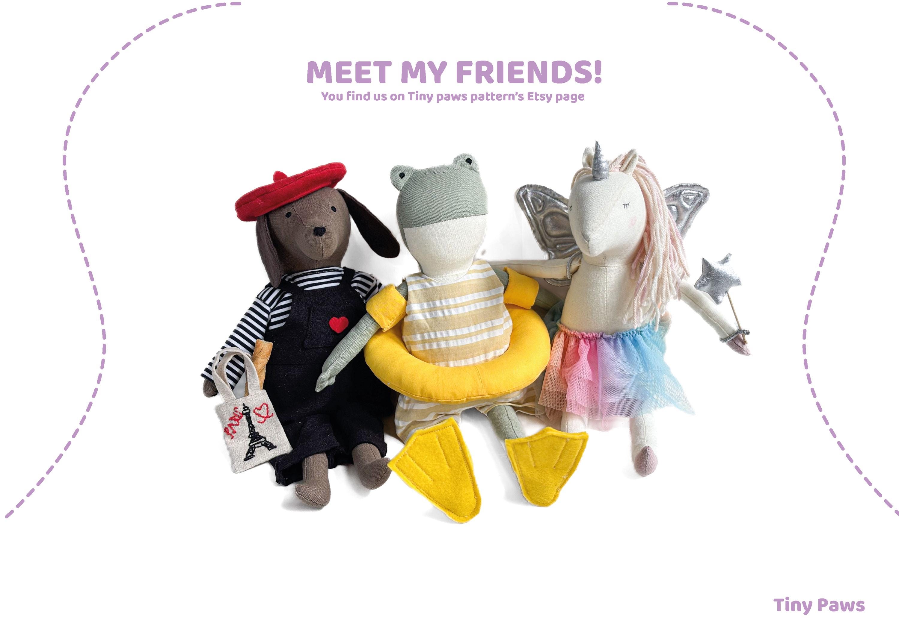 Monkey Doll Sewing Pattern – DIY Cloth Toy, Monique (PDF Pattern) - Etsy