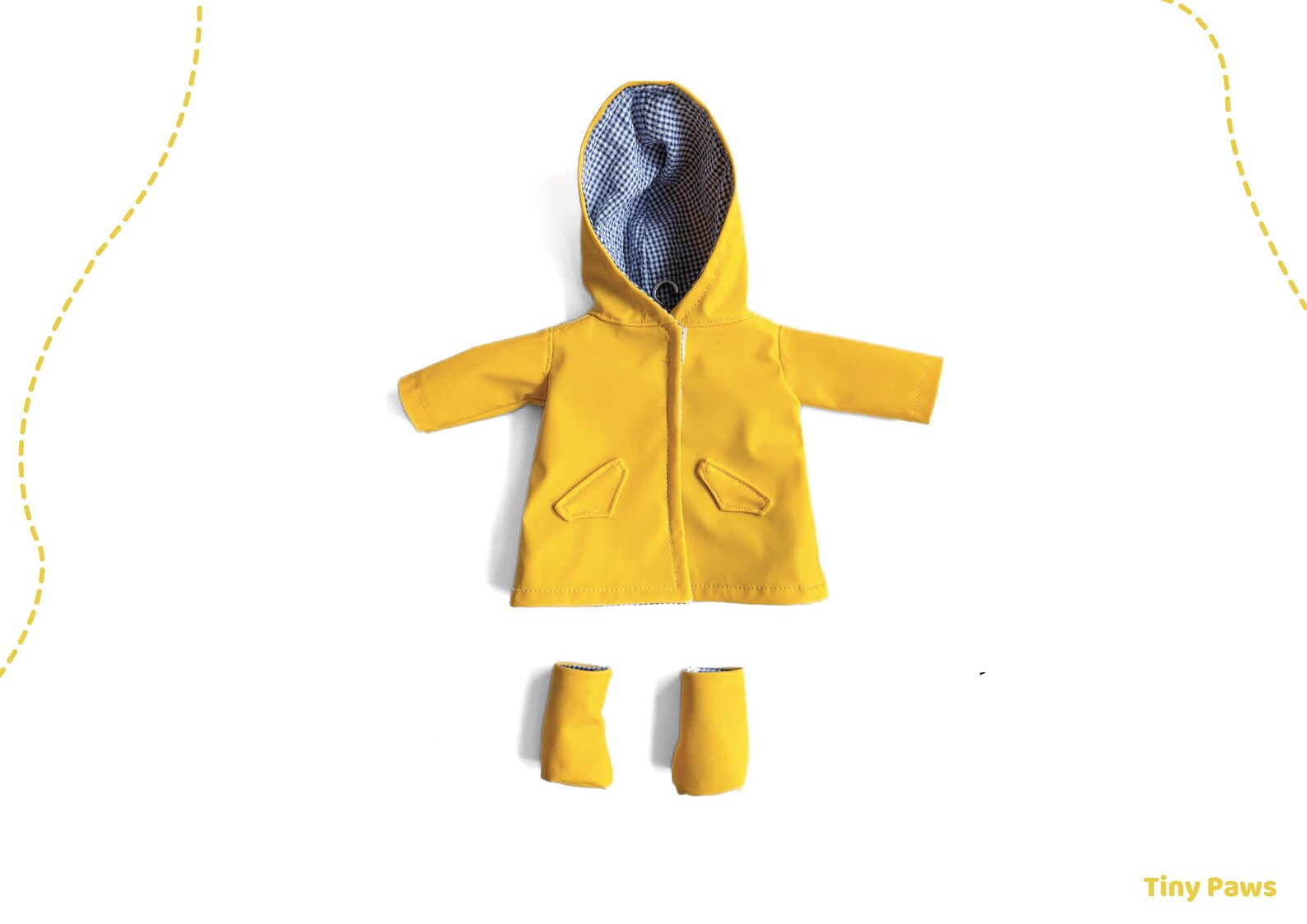 Doll Rain Outfit Sewing Pattern, Fits 14.2" Dolls (PDF Pattern) - Etsy