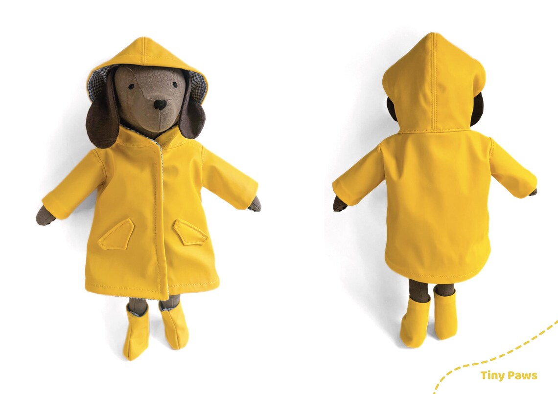 Doll Rain Outfit Sewing Pattern, Fits 14.2" Dolls (PDF Pattern) - Etsy