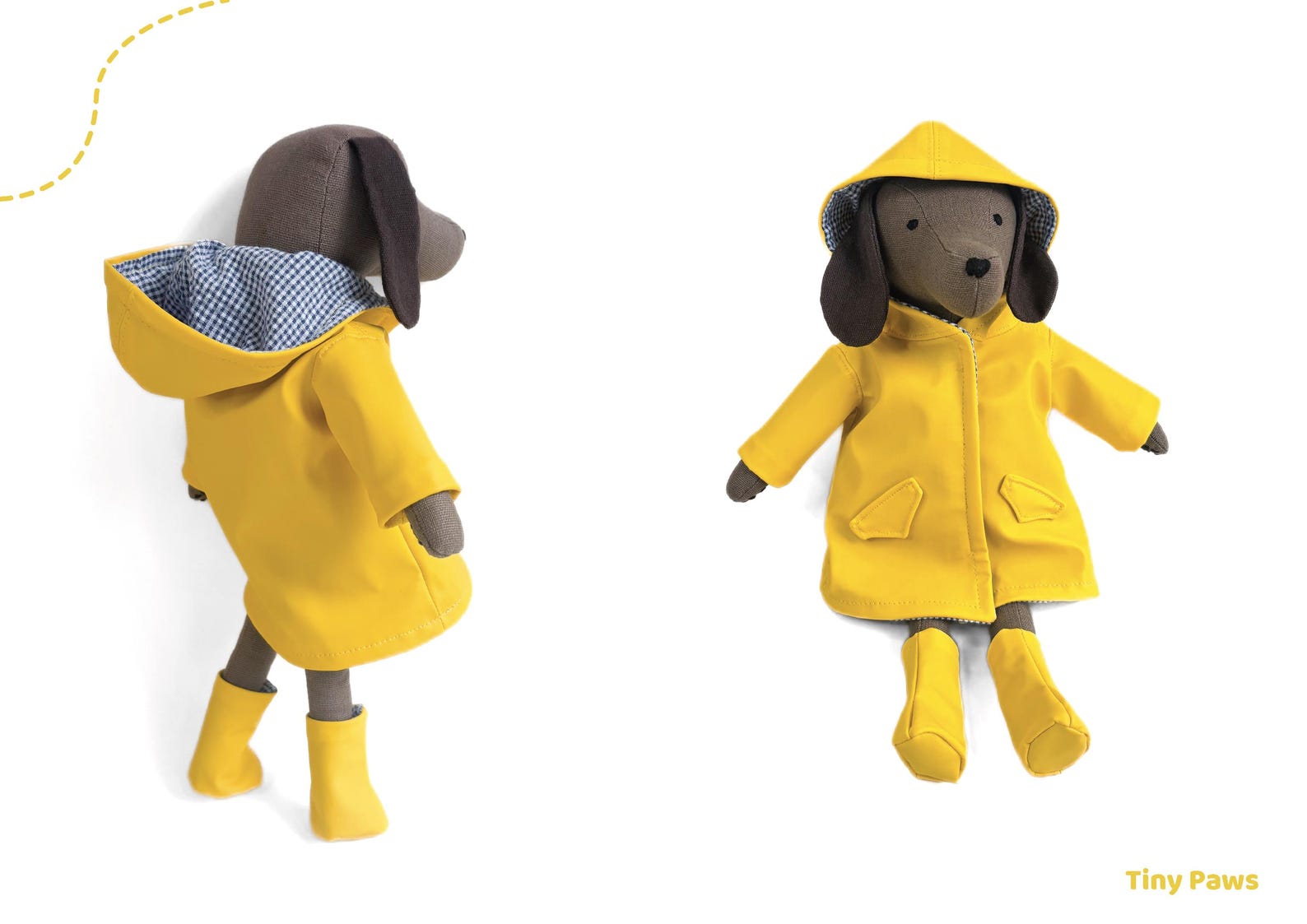 Doll Rain Outfit Sewing Pattern, Fits 14.2" Dolls (PDF Pattern) - Etsy