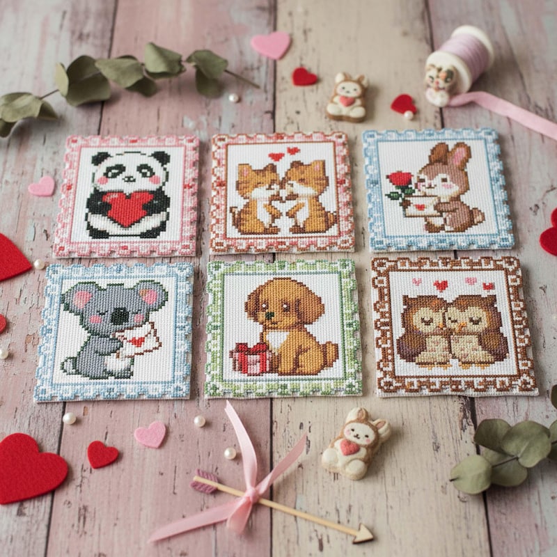 Bear Fox Cross Stitch - Etsy