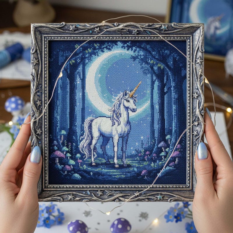 Unicorn Cross Stitch - Etsy UK