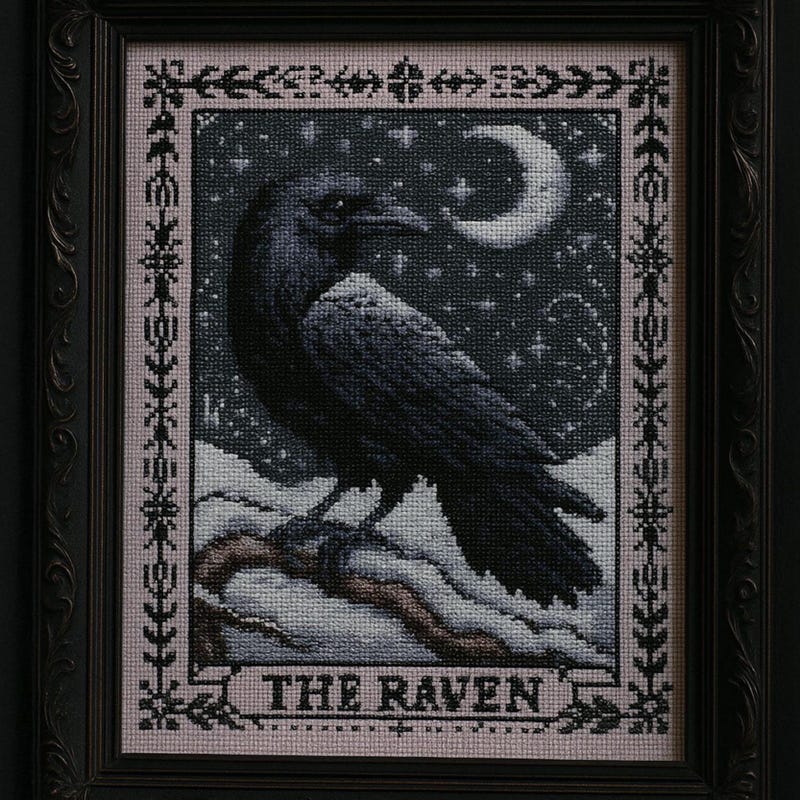 Forest Winter Raven - Etsy