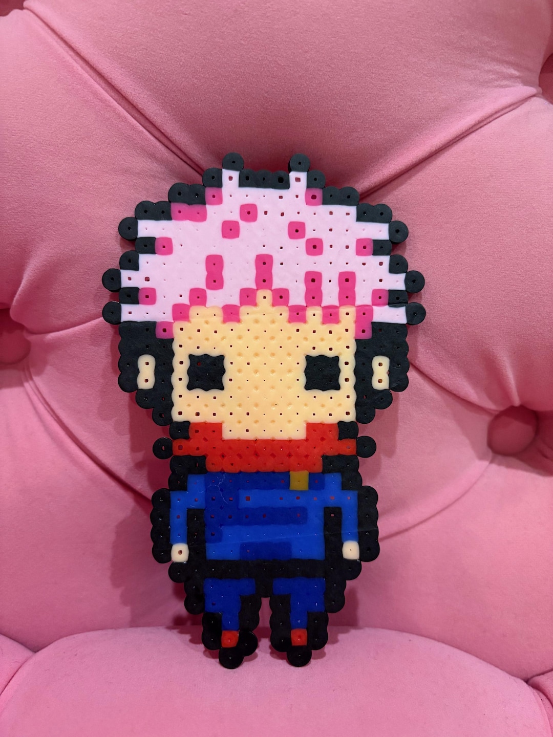 Yuji Itadori Jujutsu Kaisen Anime Perler Bead Sprite, Coaster, Gift ...