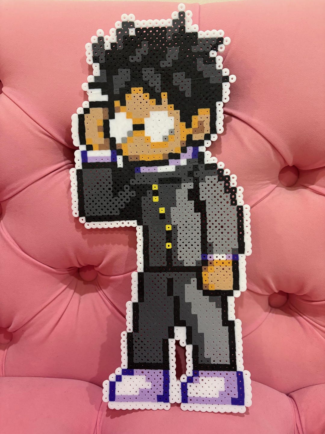 Okarun Ken Takakura Dandadan Anime Perler Bead Sprite, Coaster, Gift ...