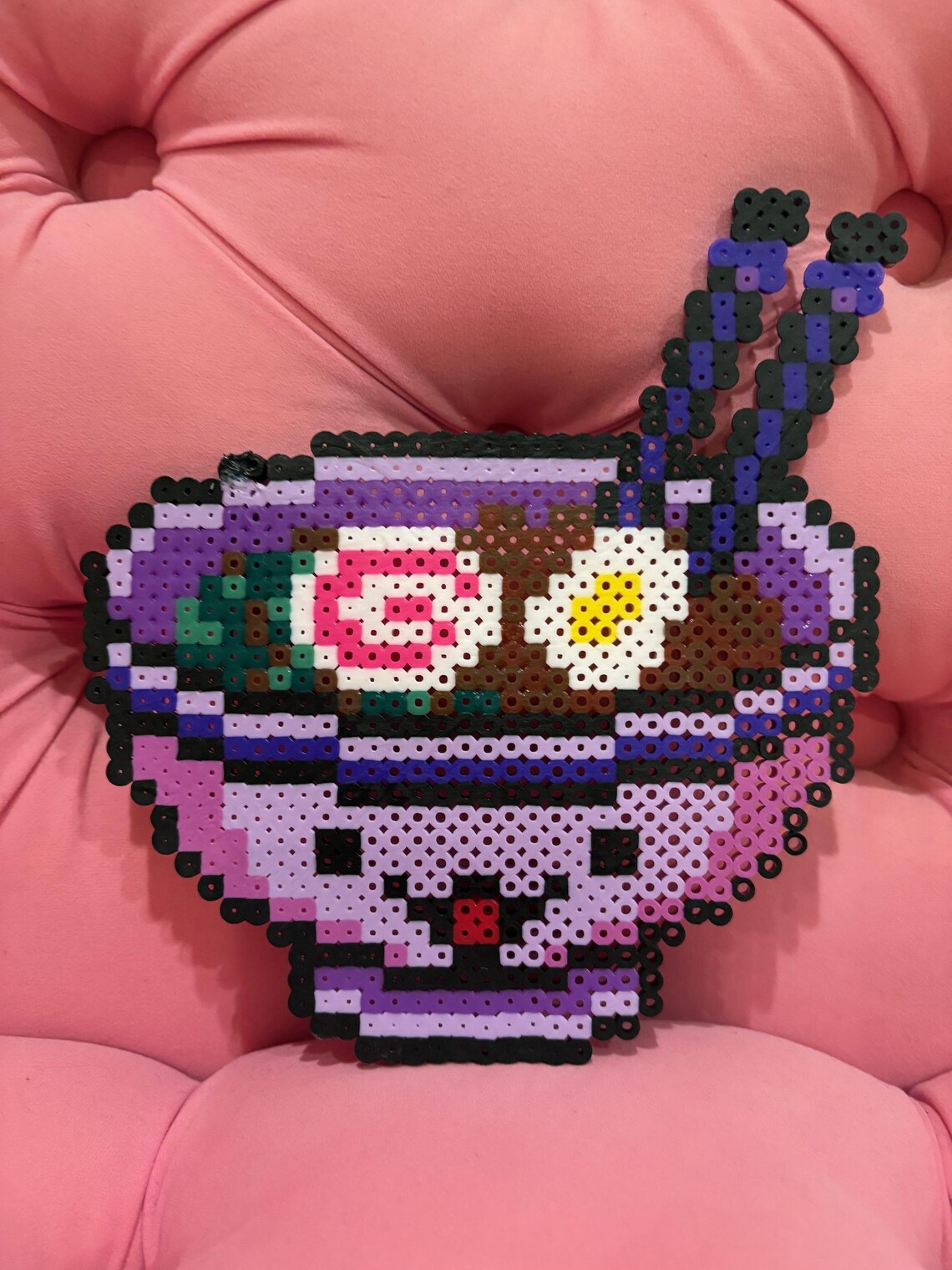 Cute Ramen Bowl Perler Bead Decoration - Etsy