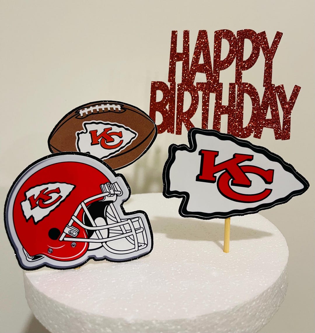 Football Kansas City Cake Toppers, Chiefs - Etsy
