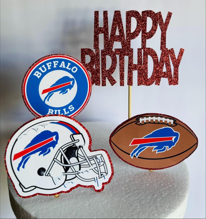 Football Buffalo Bills Cake Toppers, Bills - Etsy