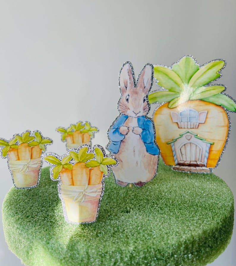 Peter Rabbit Cake Toppers - Etsy