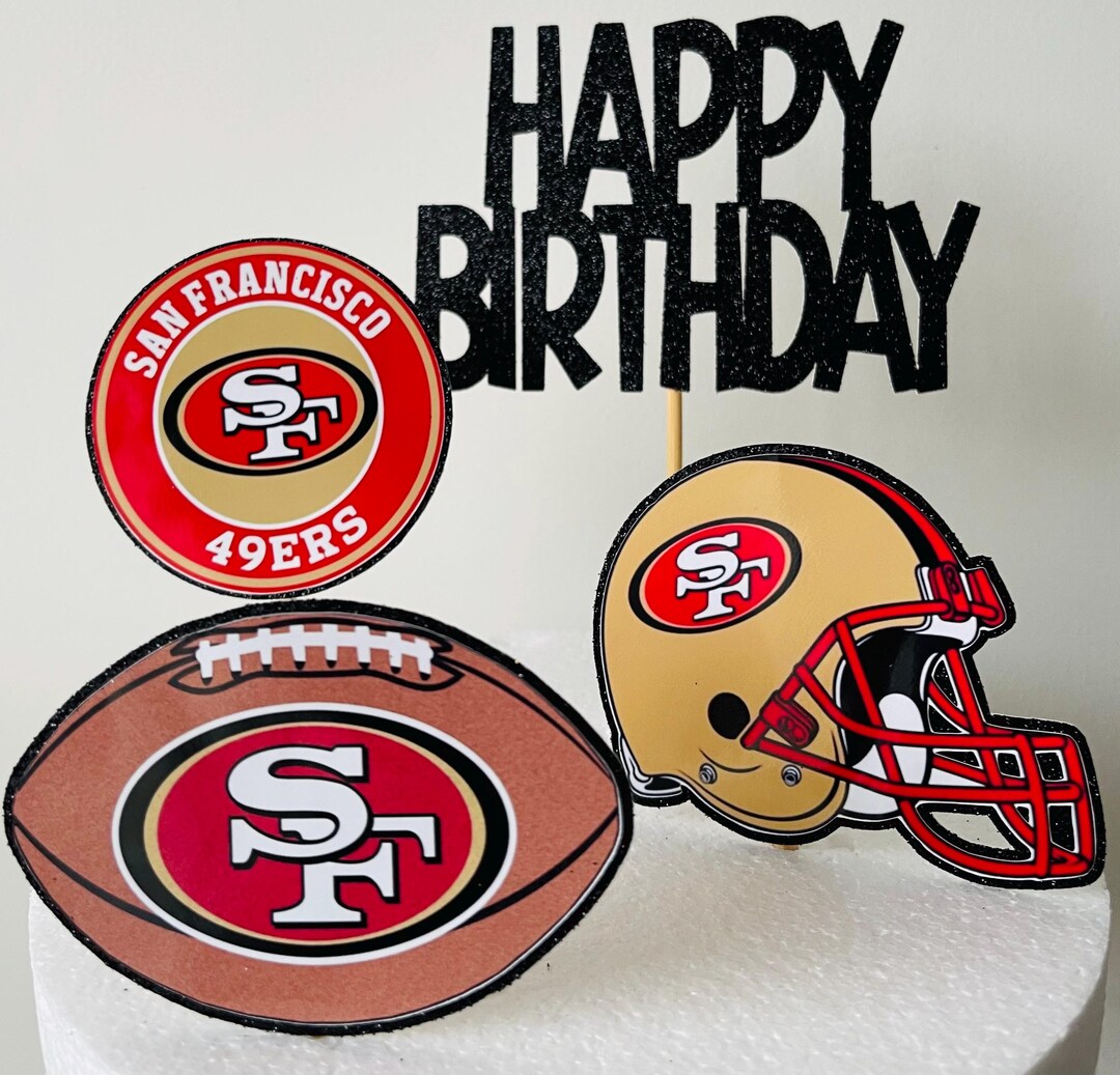 Football San Francisco Cake Toppers, 49ers - Etsy