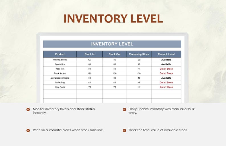 Product Database Excel Template | Inventory & Sales Tracker | Automated ...