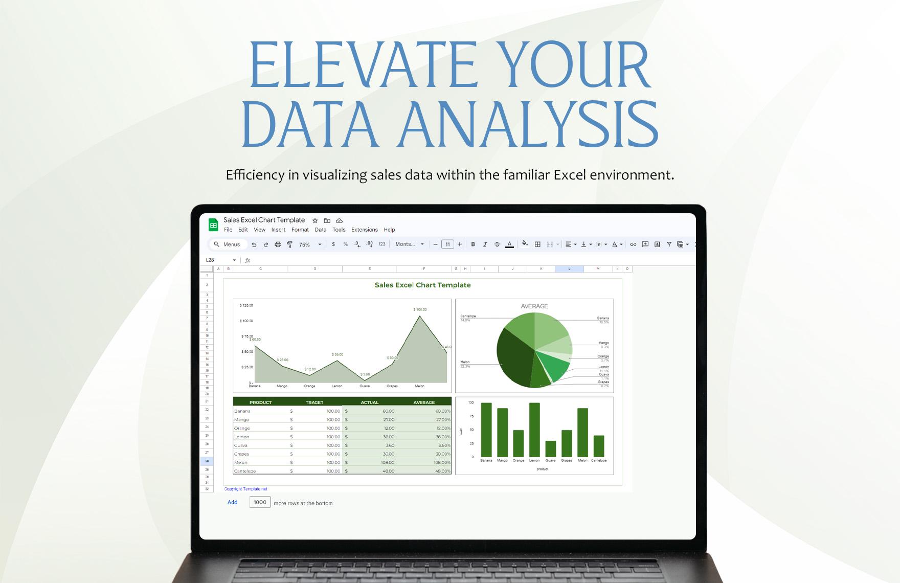 Sales Excel Chart Template – Powerful Data Visualization for Smarter ...
