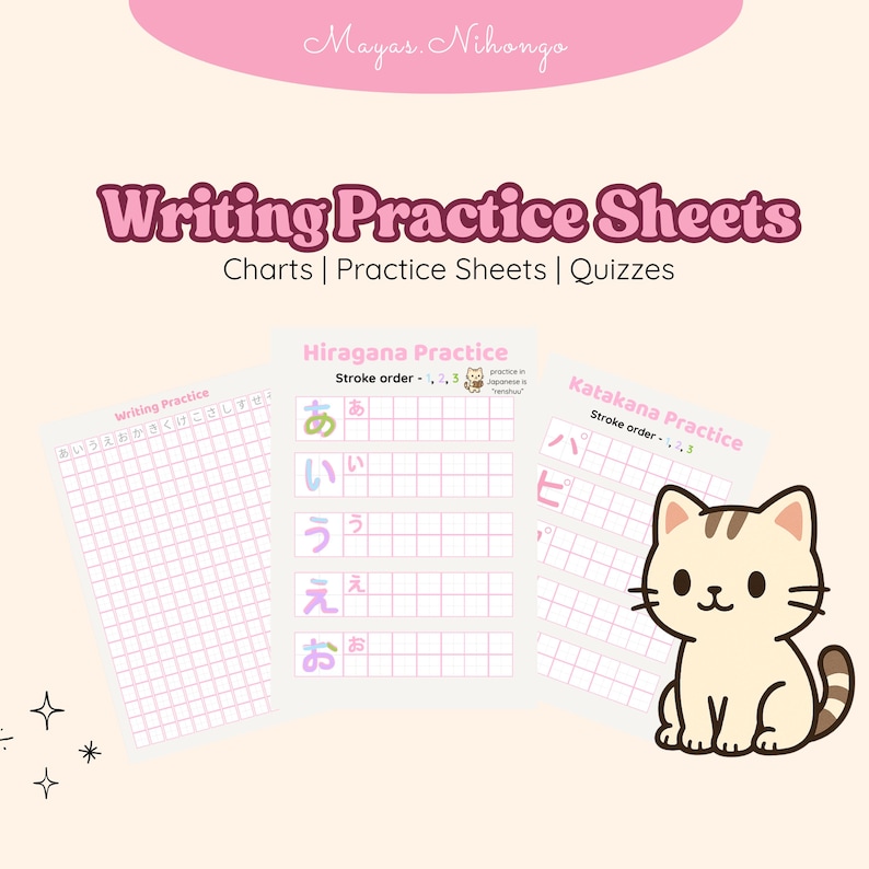 Learn Hiragana and Katakana – Beginner Japanese PDF Bundle | Printable ...