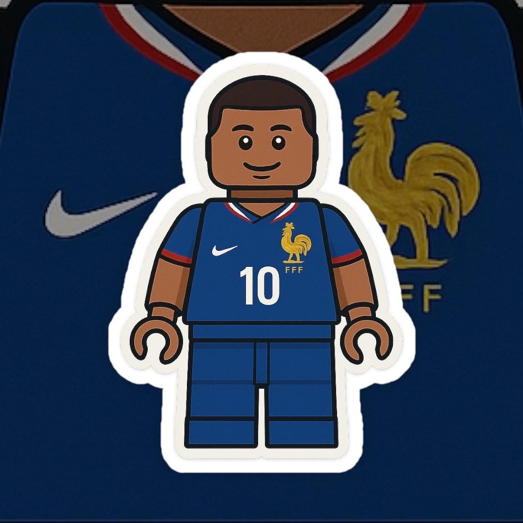 Kylian Mbappe Inspired Lego-style Sticker – Vinyl Sticker - Etsy