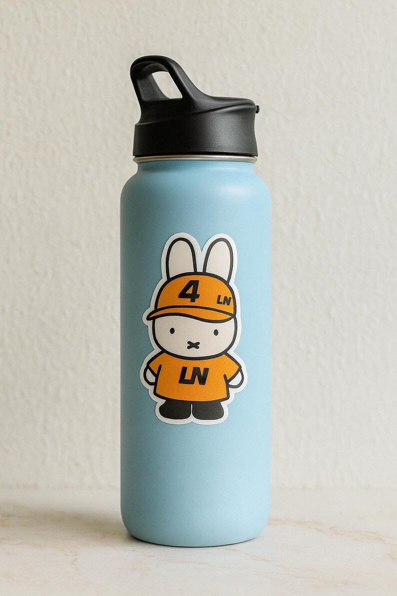 Miffy-inspired Lando Norris F1 Stickers: Lando Fan Art - Etsy