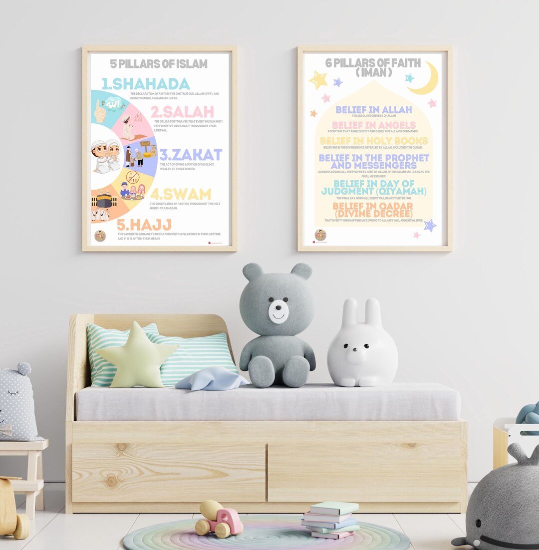 5 Pillars of Islam & 6 Pillars of Faith Printable | Islamic Educational ...