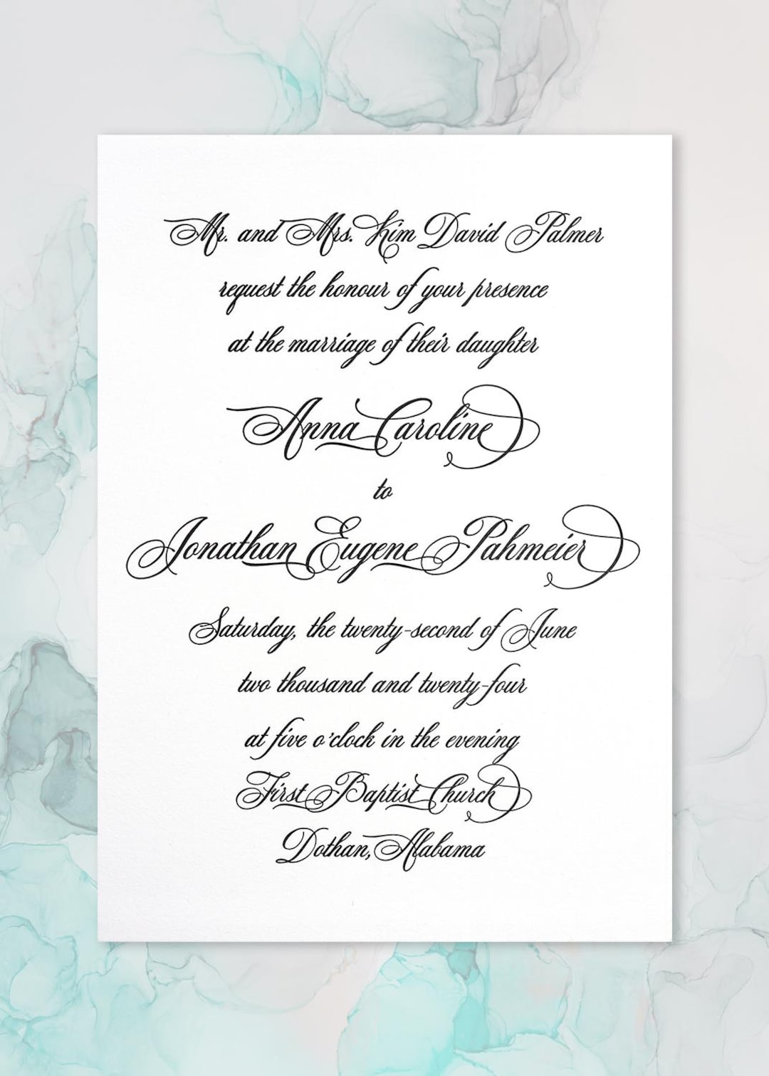 The Poppy Suite - Letterpress Wedding Invitation Suite - Etsy
