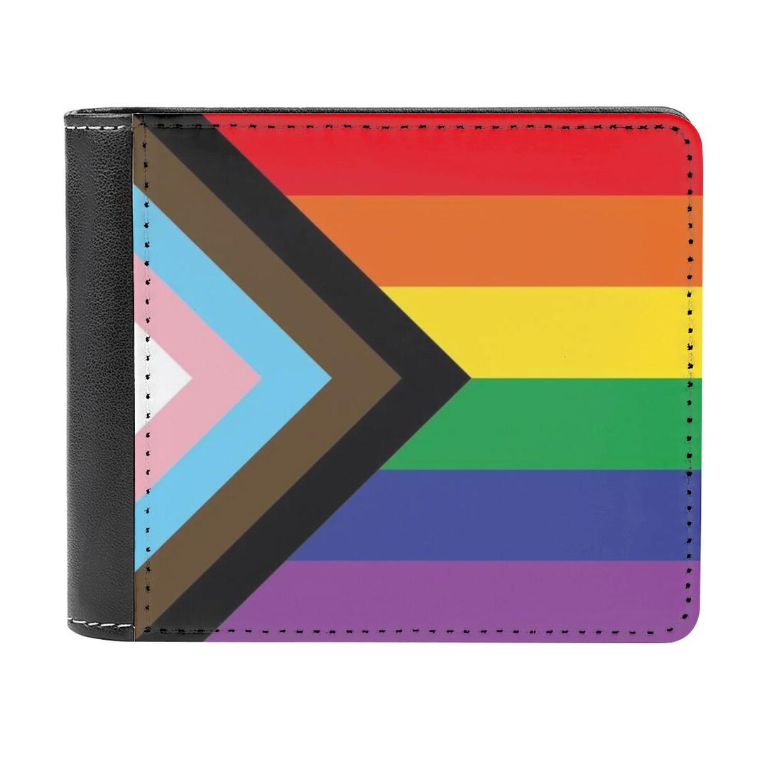 Pride Flag Bi-fold Leather Wallet - Etsy
