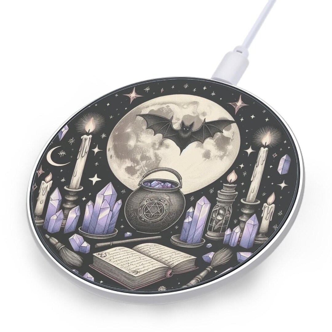 Vintage Witchcore Gothic Wireless Charger - Purple - Etsy