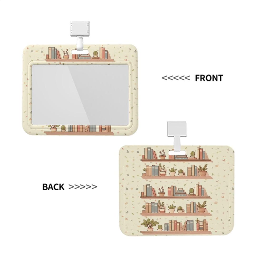 Literary Nook ID Badge Holder (horizontal) - Etsy