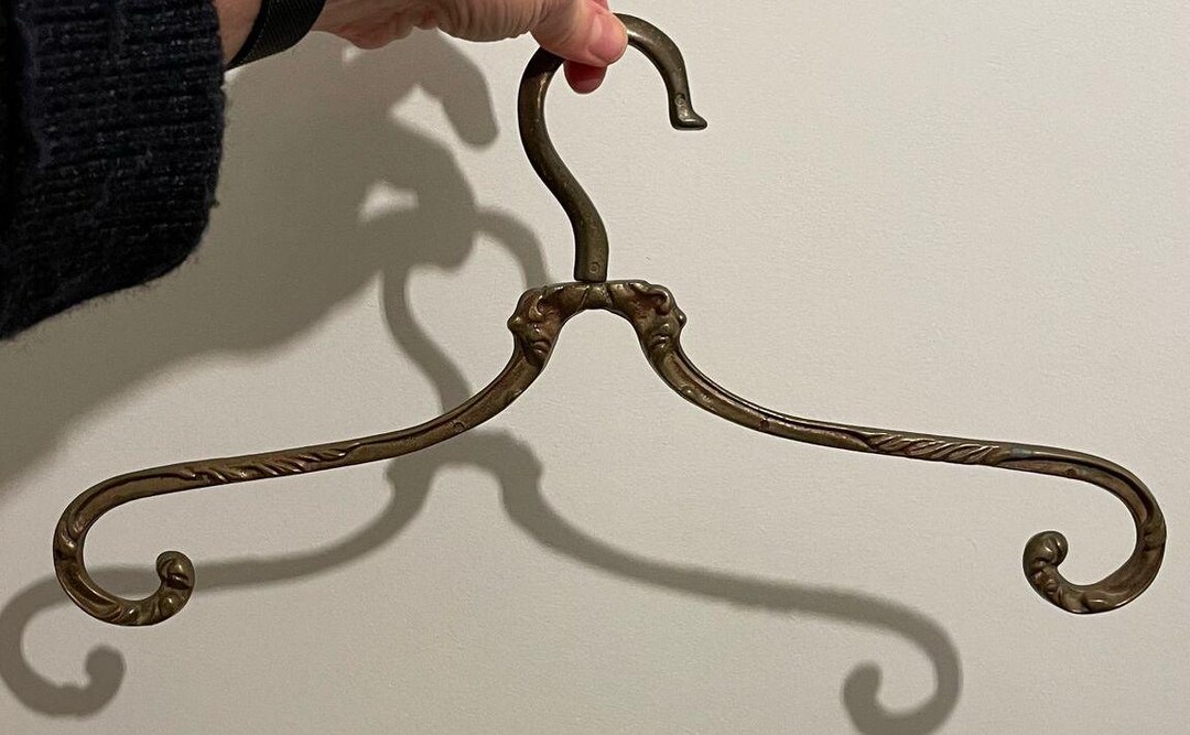 Vintage French Solid Brass Cloths Hanger - Etsy