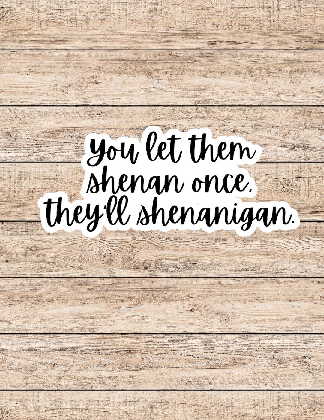 Shenanigans Vinyl Sticker - Etsy