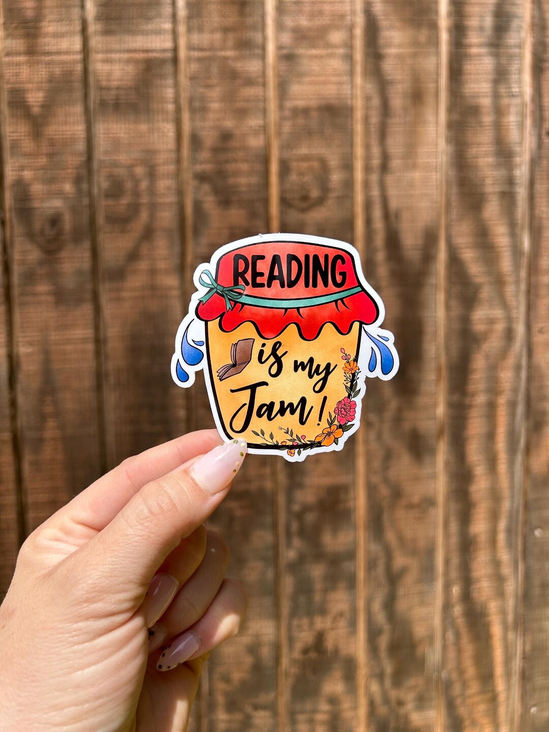 Reading is My Jam Sticker - Etsy