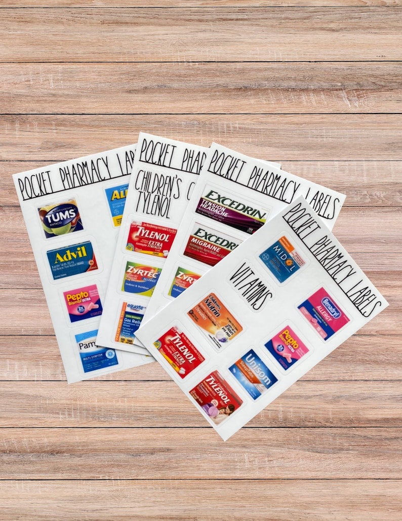 Custom Pre-cut Pocket Pharmacy Labels - Etsy