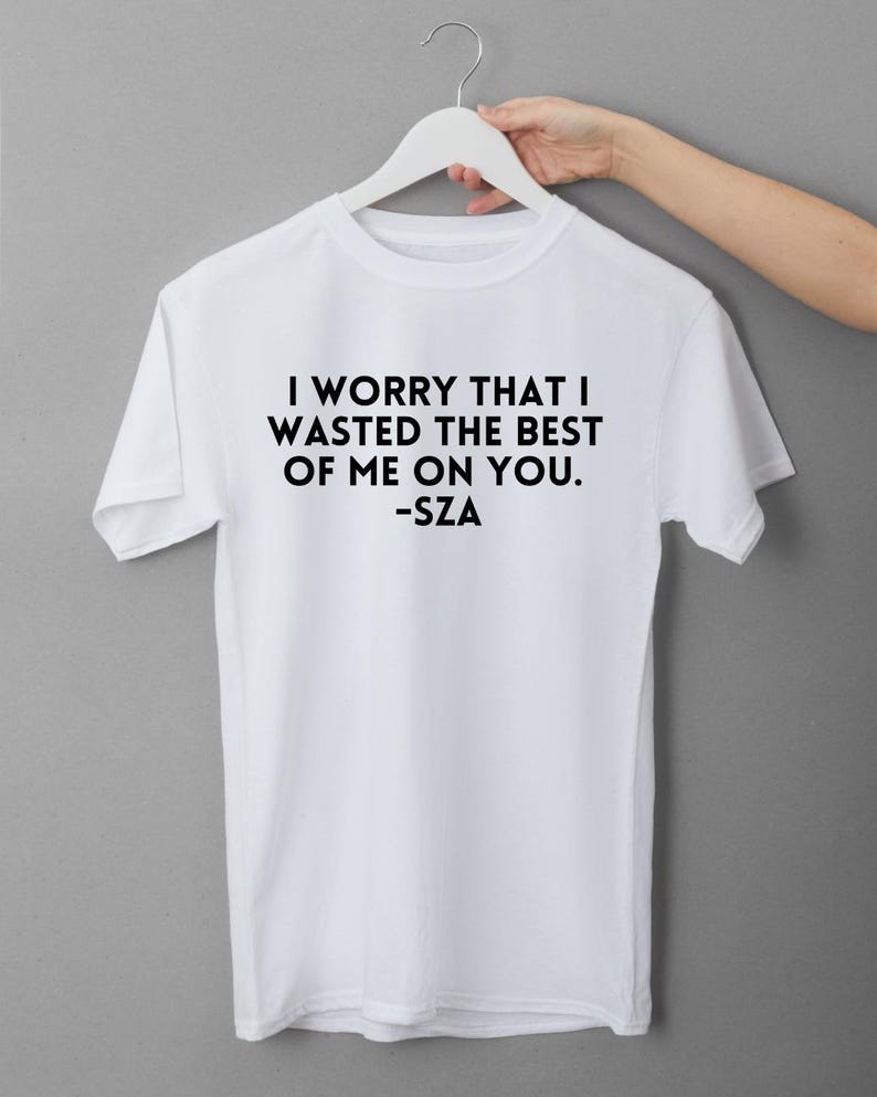 I Worry I Wasted the Best of Me Lyrics Adult Humor Shirt - Etsy