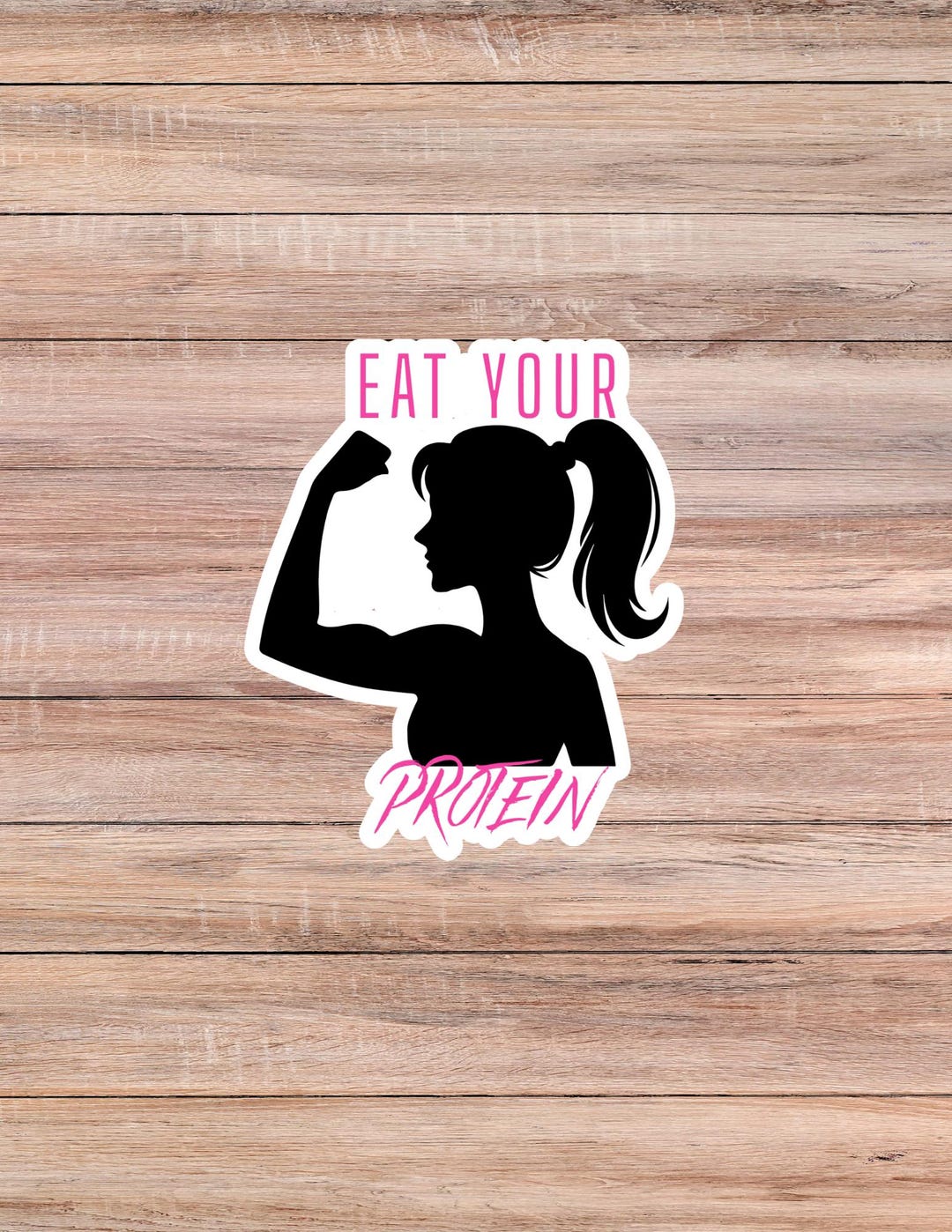 Eat Your Protein Vinyl Sticker - Etsy