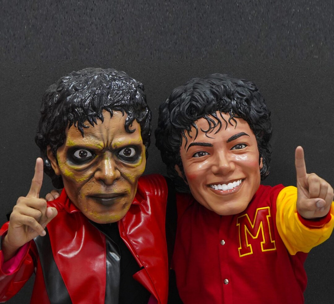 Michael Jackson Head Prop (thriller) - Handmade Fiberglass Cabezon - Etsy
