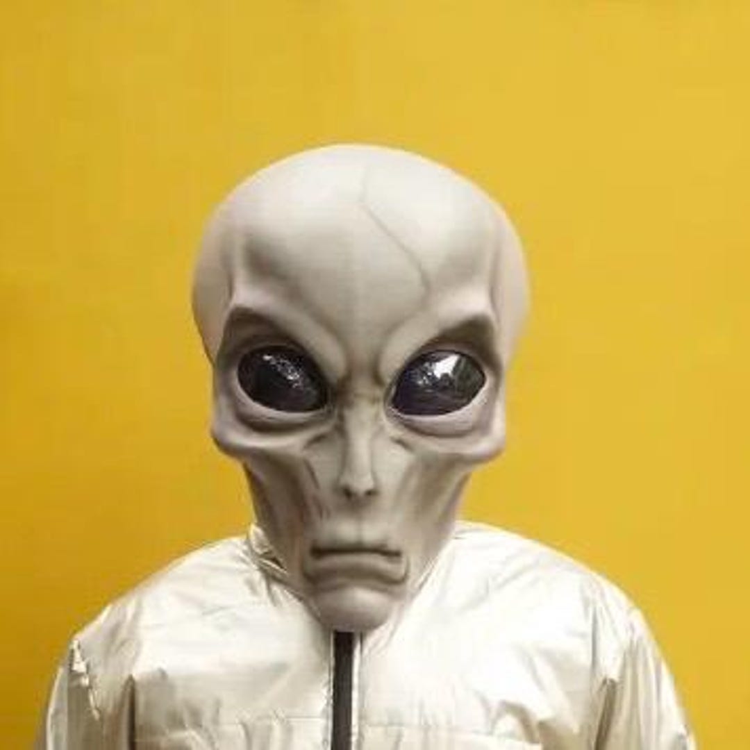 Cabezon ALIEN (marciano UFO) by Ec Props! Popular Handmade Head Props ...