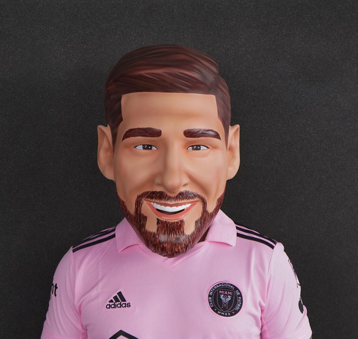 Cabezon MESSI by EC Props! Popular Handmade Head Props of Famous ...