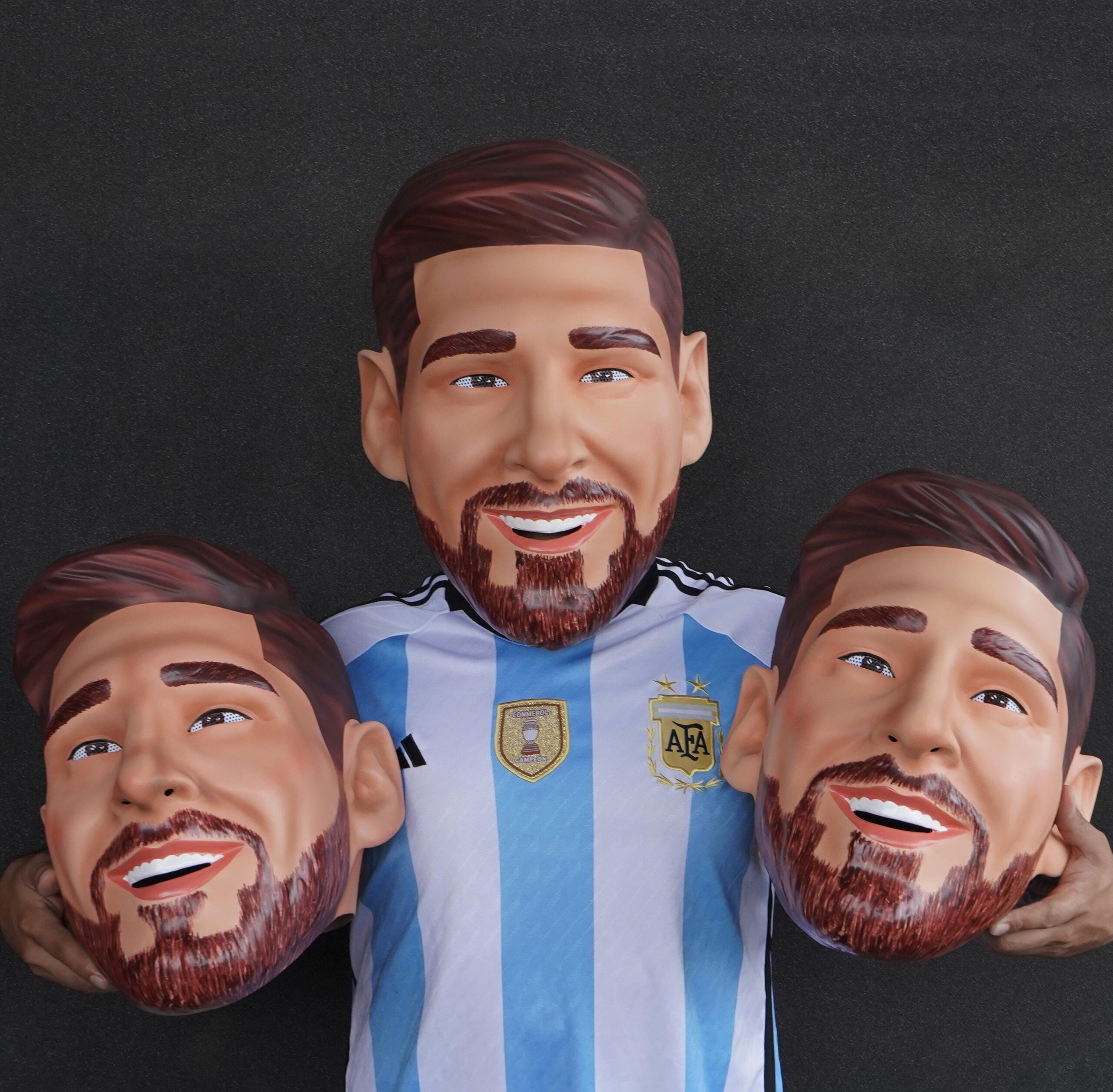 Cabezon MESSI by EC Props! Popular Handmade Head Props of Famous ...