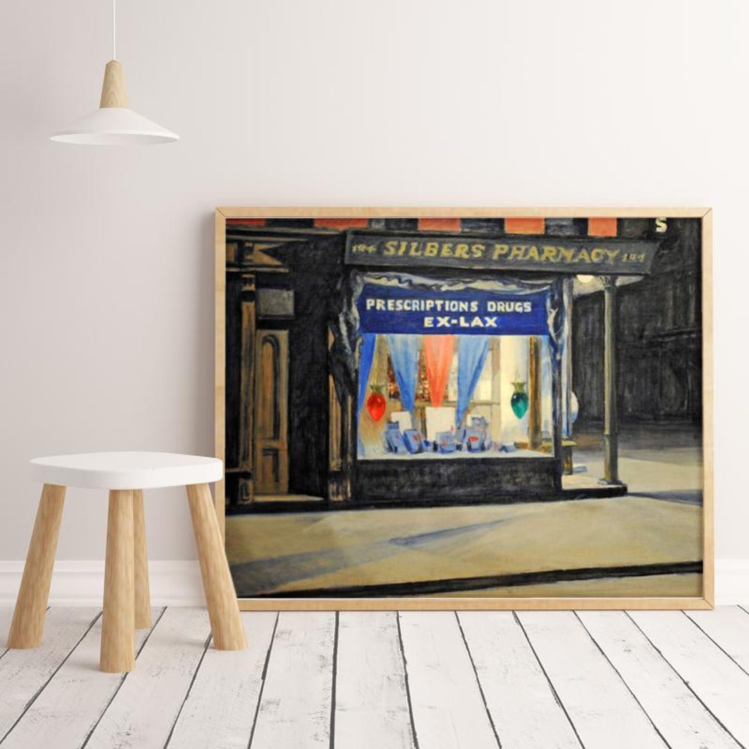 Edward Hopper Drug Store 1927 – American Realism Art Print, Vintage ...