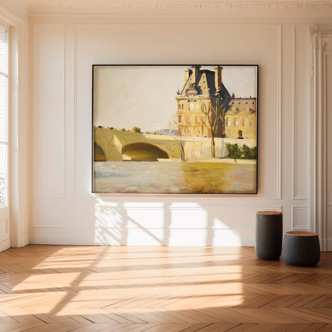 Edward Hopper Paris Art Print – Le Pont Royal, Impressionist Cityscape ...