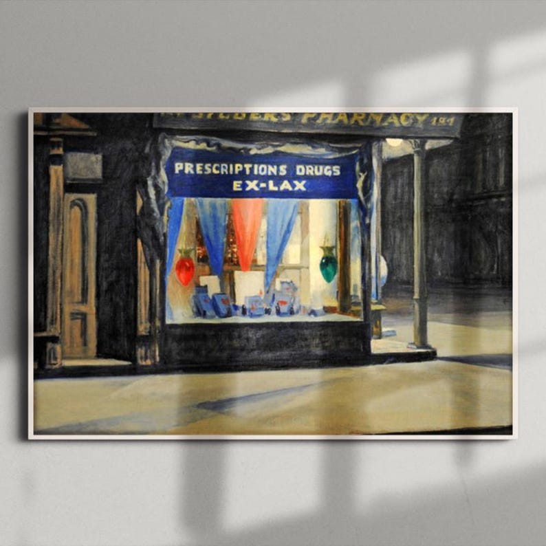 Edward Hopper Drug Store 1927 – American Realism Art Print, Vintage ...