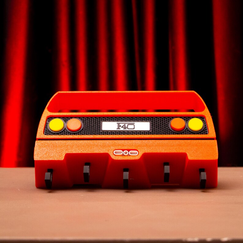3D Printed Ferrari F40 Key Holder | Supercar Wall Mount Organizer ...