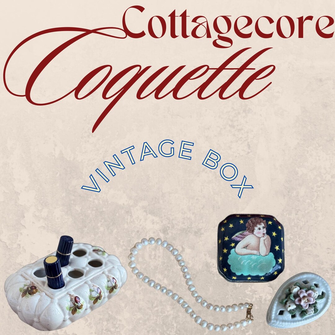 Coquette Cottagecore Mystery Box Vintage Surprise Bundle Small, Medium ...