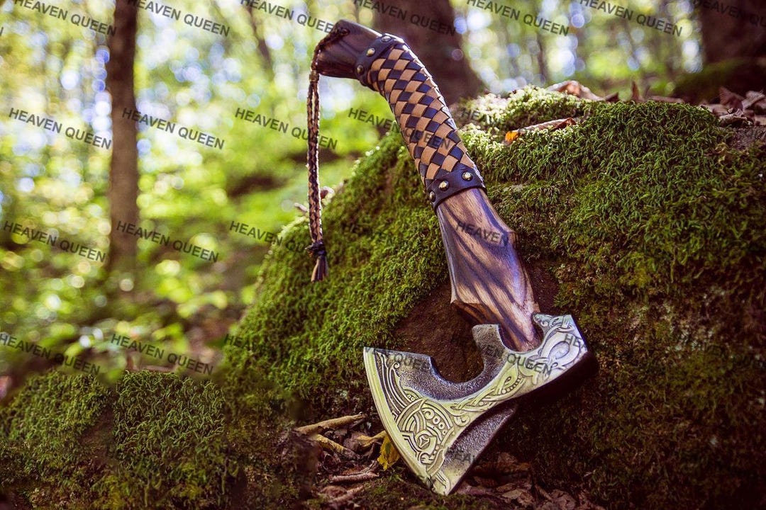 Custom Hand Forged Viking Axe | Carbon Steel Norse Battle Axe With ...